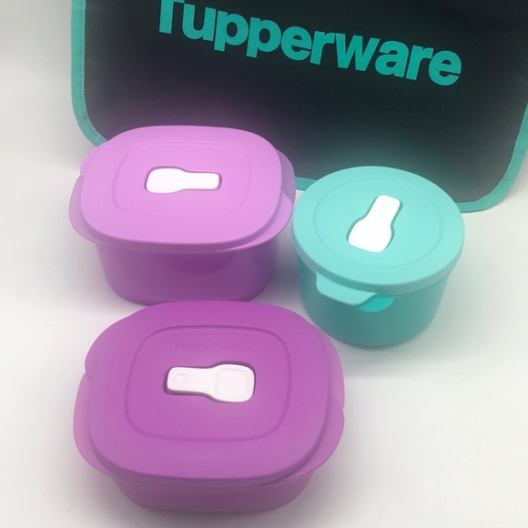 Tupperware | Kitchen | Tupperware Micro Flash Click Set 3 Pc | Poshmark